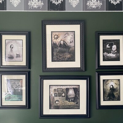 8x10 Forest Witch print of an Original Painting - Etsy