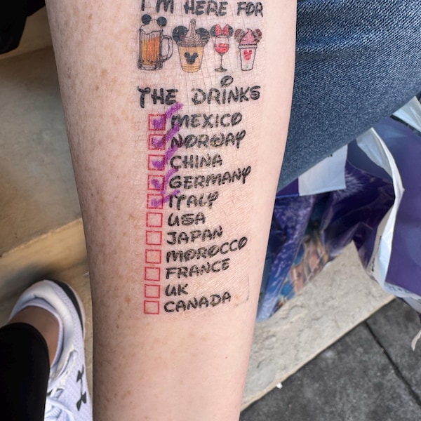 Drinking Around the World Tattoo-food & Wine Festival-epcot World ...