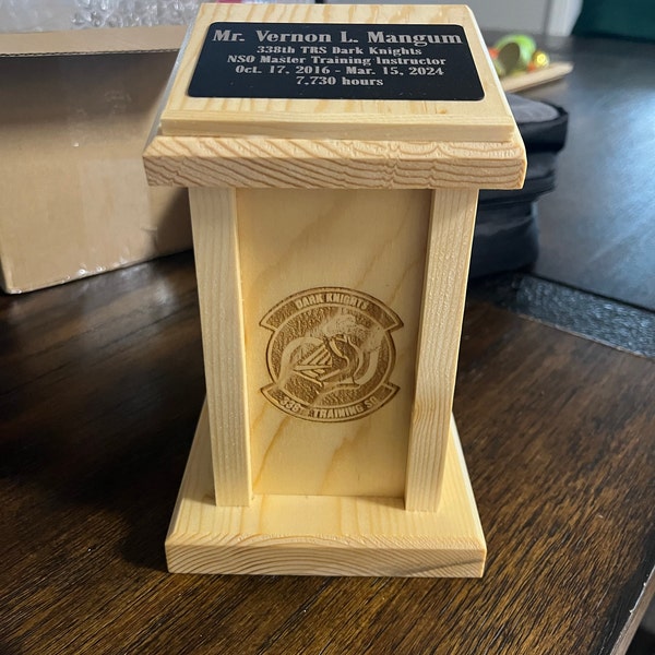 Large Sized Instructor Podium Award Farewell Gift - Etsy