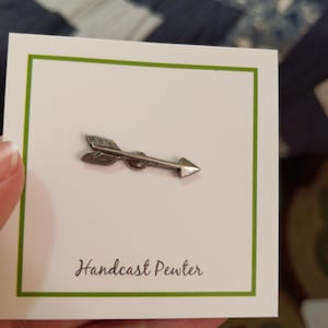Arrow Pewter Lapel Pin CC439 Arrow, Archery, Arrowsmith and Fletcher ...