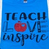 Teach Love Inspire SVG / Cut File / Cricut / Commercial Use ...