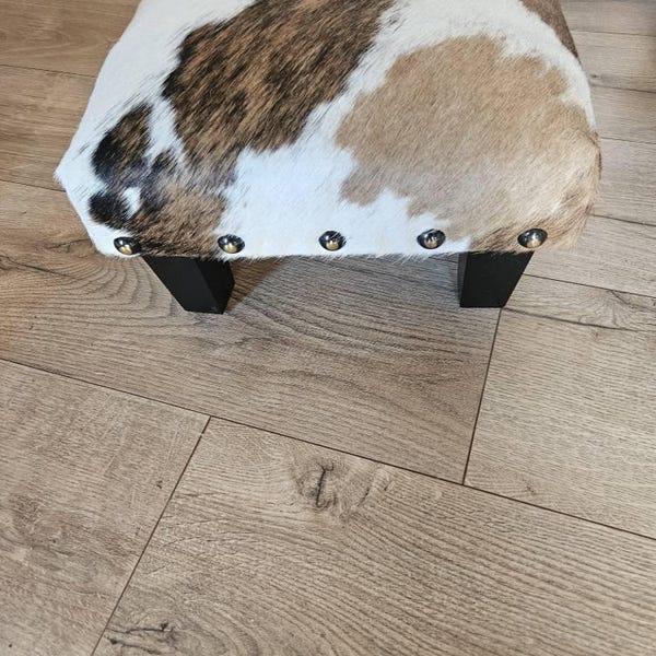 Farmhouse Country Style Cowhide Counter Stools - With Various Seat ...