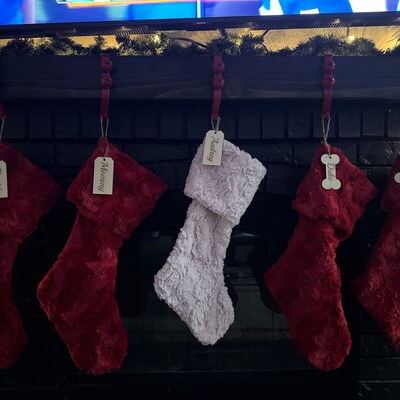 Truffle Brown Christmas Stocking Faux Fur Christmas Stocking - Etsy