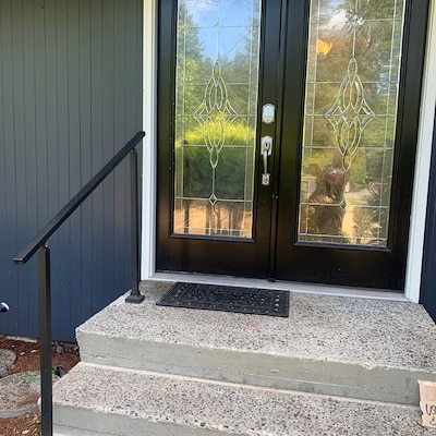 Adjustable Metal Handrail With Rustic Design Make A Rail Grab Rail ...