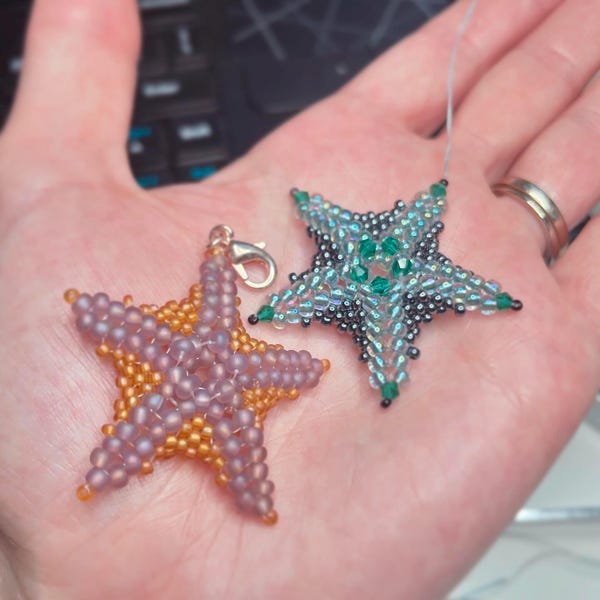 Triangular Herringbone and Peyote Beaded Bail for Focal Beads and ...