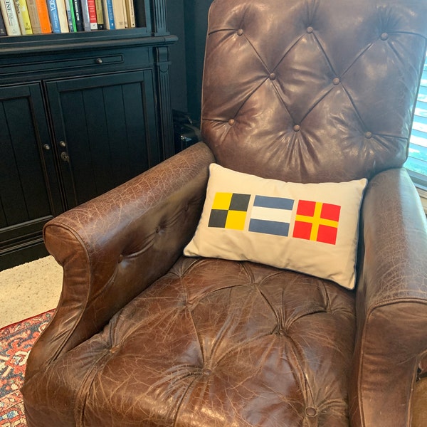 Custom Nautical Flag Pillow - Etsy