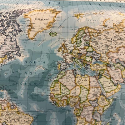 World Map Print Map of the World Wall Art PRINTABLE Detailed World Map ...