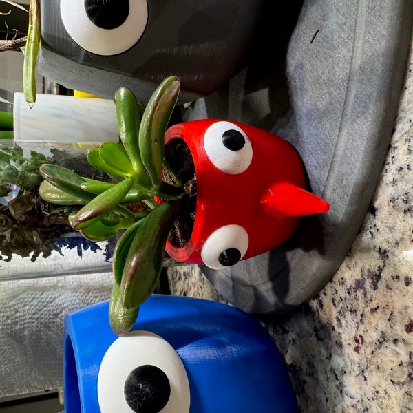 Pikmin Planter Pots 3D Printed - Etsy