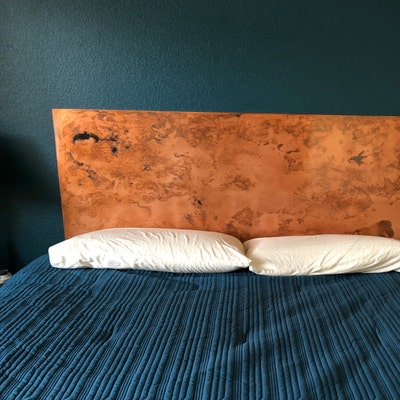 Aged Copper Headboard, King Size Headboard, Contemporary Modern ...
