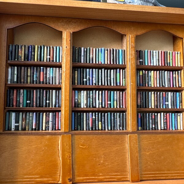 Vintage-inspired Anxiety Bookshelf, Customizable Book Lover's Gift ...