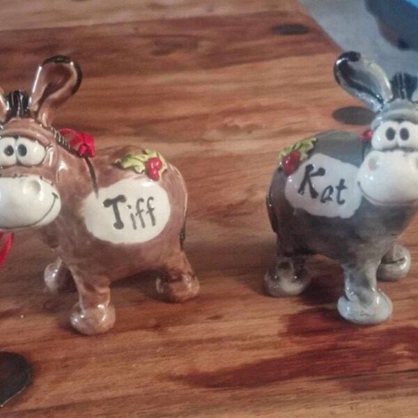 Name a Donkey Christmas Tree Bauble. Handmade Christmas Tree Decoration ...