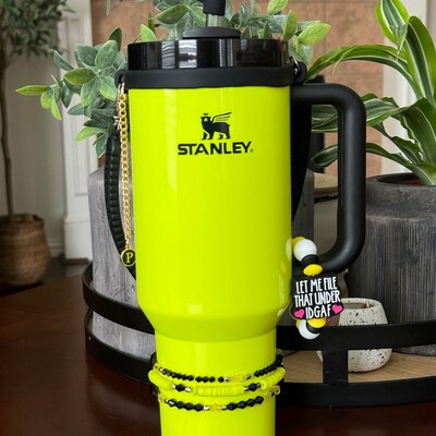 Neon Yellow Bracelets for Stanley Tumbler Bracelets Boot Topper/ Charm ...