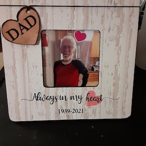 Dad Memorial Gift, Dad Memorial Frame, Loss of Father Gift, Dad Loss ...