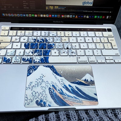 Rainbow Apple MacBook Decal Retro Apple Logo MacBook Sticker GLOWING ...