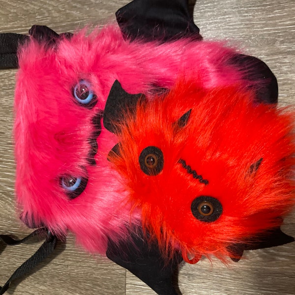 Creepy the Yellow Floof Monster Friend Backpack/messenger Bag/monster ...