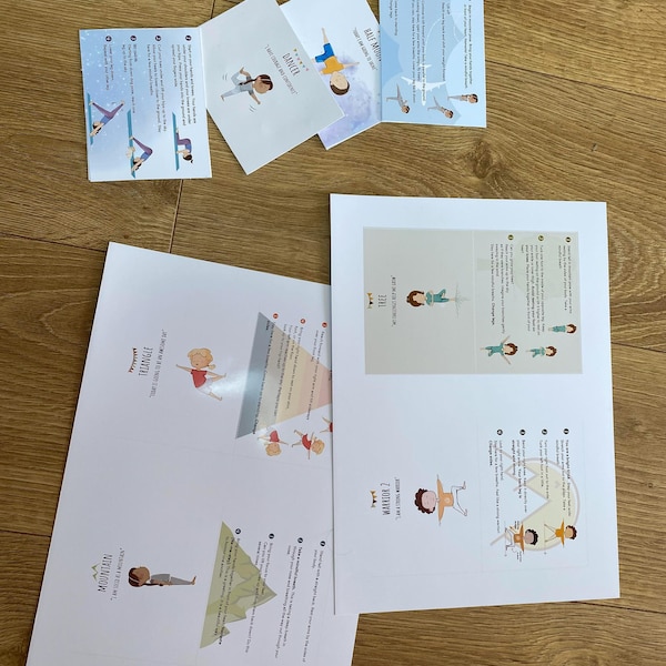 Yoga Bingo, Kids Yoga Game, Mindfulness Activity, Brain Break, Movement ...