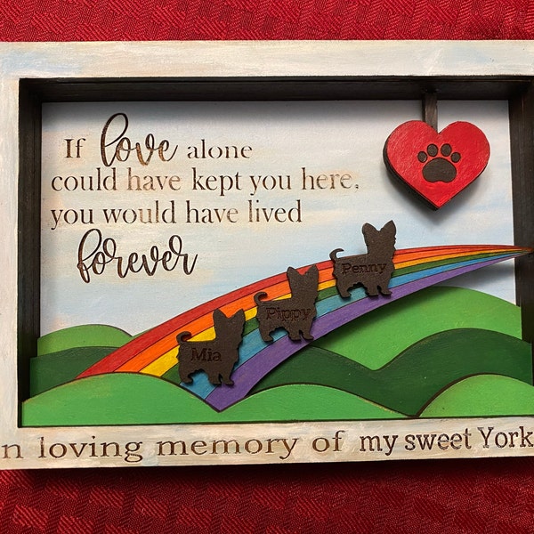 5x 7 Rainbow Bridge Memorial Box - Etsy
