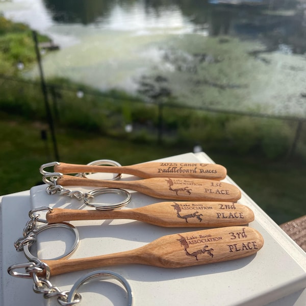 Personalized Canoe Paddle Keychain - Etsy