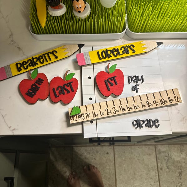 Teacher Appreciation Gift Bundle Personalized Teacher Pencil Sign ...