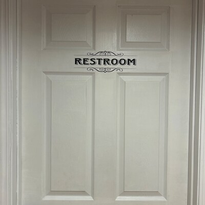 RESTROOM Sign Art SVG Design Restroom SVG Dxf Eps Restroom Sign Cut ...