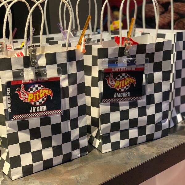 Pit Crew Badge, Cars Birthday Party, VIP All Access Badge, Pit Crew ID ...