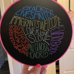 What We Believe Embroidery Pattern - Social Justice Embroidery Pattern ...