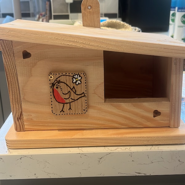 Robin and Wren Open Front Nesting Box Bird House - Etsy