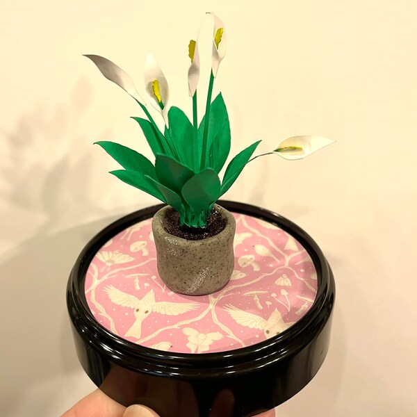 Mini Peace Lily Template for Cricut and Silhouette | Rolled Flower Cut ...