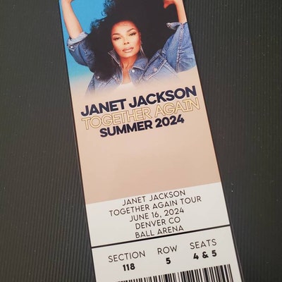 Physical Ticket Custom Personalized Laminated Concert Event Ticket ...