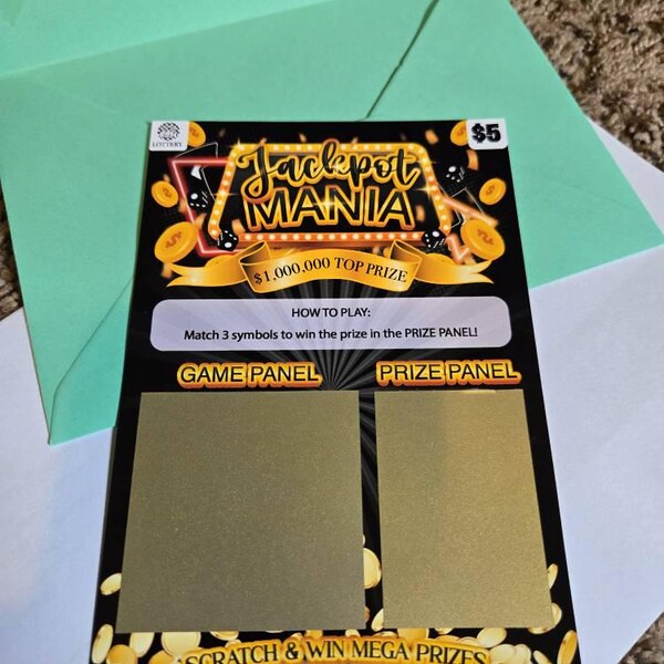 Custom Scratchcard, Scratch to Reveal Gift, Personalised Surprise Trip Reveal, for Birthday, for ...