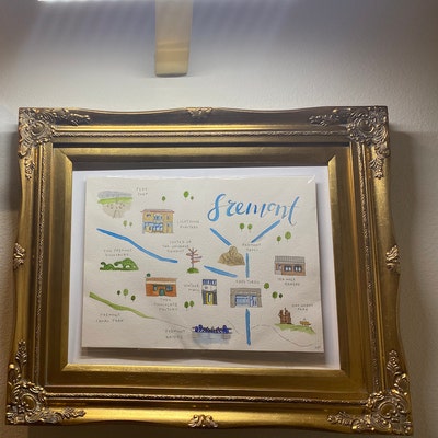 Wallingford Seattle Neighborhood Map Print of Original - Etsy