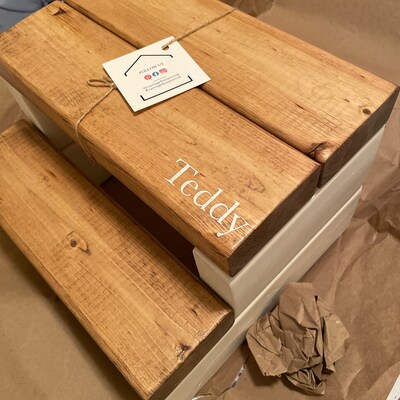 Kids Step Stool, Rustic Stool, Toddler Tower, Wooden Step Stool, Wooden ...