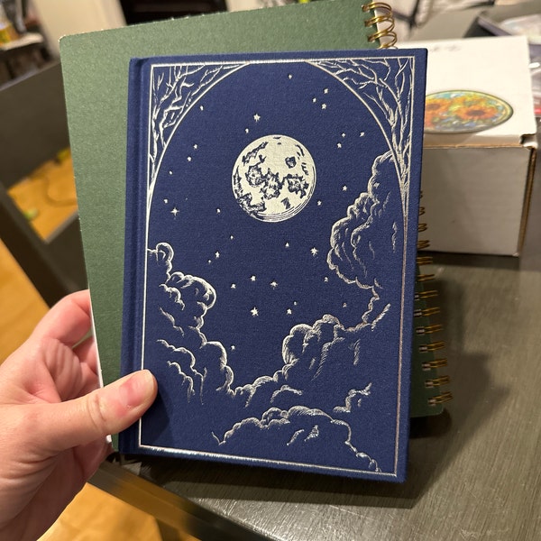 The Astronomer - B6 Vegan Blank Foil Notebook, 120gsm Ivory Paper ...