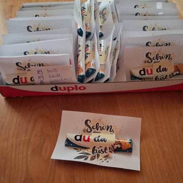 Vorlage als DIN A4 PDF. Duplo. Schön, dass du da bist. - Etsy.de