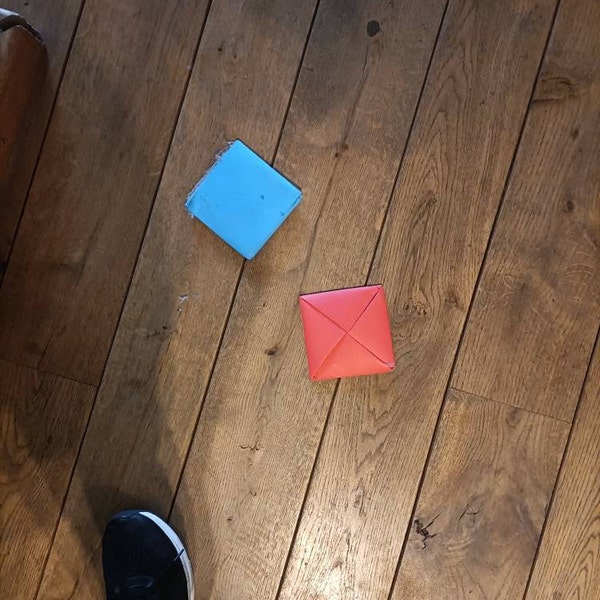 Korean Ddakji Card Game Squares Large Cards Easy Flip - Etsy