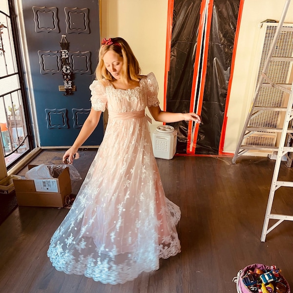 Pink Regency Princess Ball Gown Inspired Formal Evening Gown Prom Dress ...