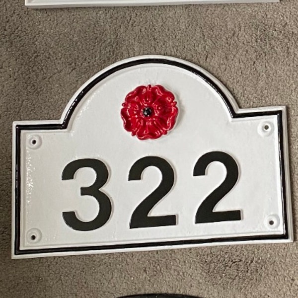 Vintage Traditional House Numbers, Personalized House Number Plaque ...