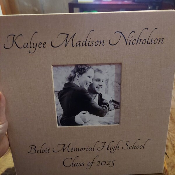 Graduation Photo Album Personalized Linen Self Adhesive Custom ...