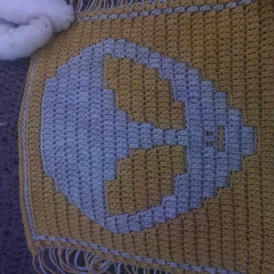 PDF PATTERN halloween Eerie Alien Mosaic Crochet Square - Etsy