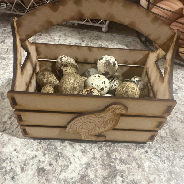 Long Quail Egg Holder, Quail Gift, Coturnix Quail Decor, Quail Egg ...
