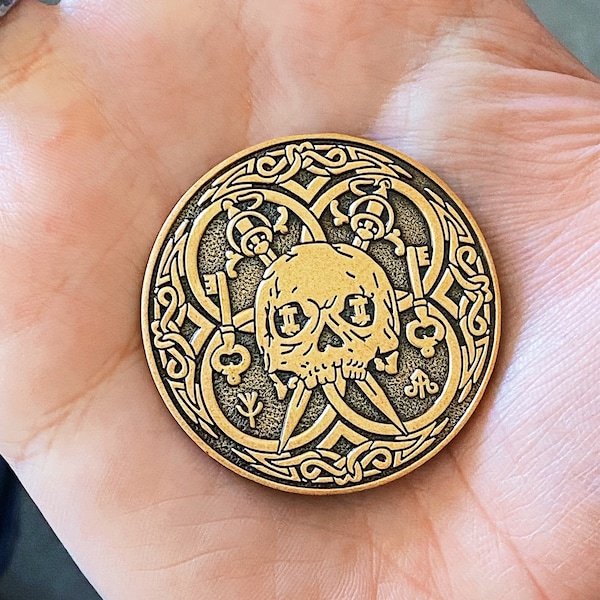 DND ROGUE COIN, Large Dungeons and Dragons Charachter Coin D20 Rpg ...