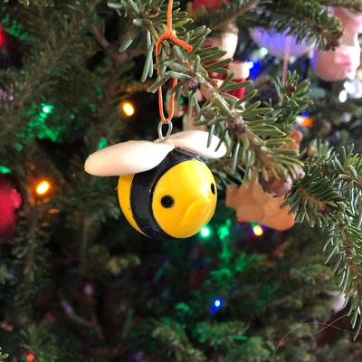 Grumpy Bumble Bee Christmas Ornament - Etsy