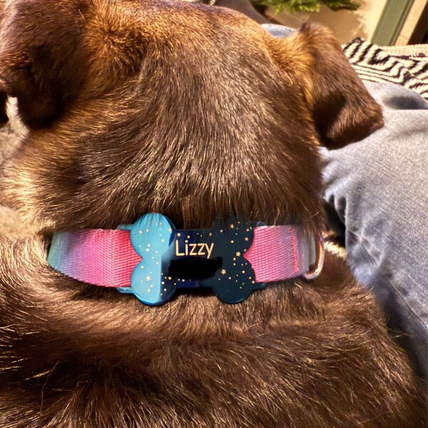 Silent Dog Tag Personalized,slide on Dog Tag,dog Tags for Dogs,custom ...