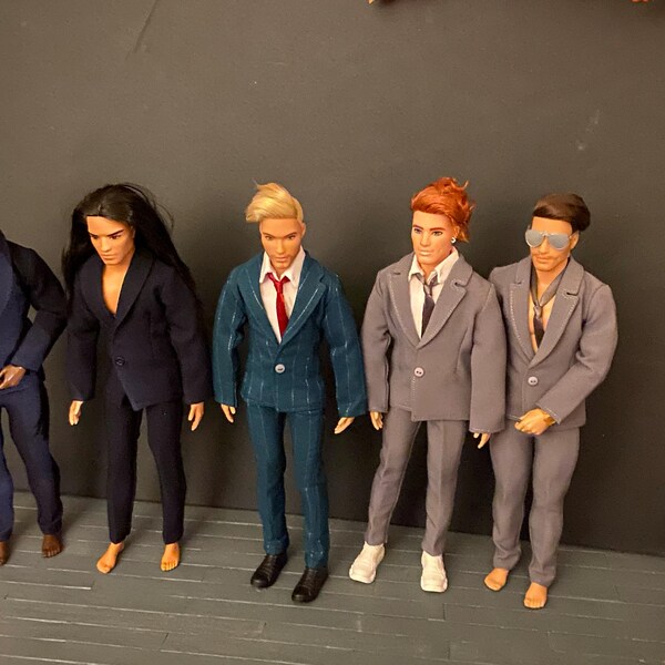 Doll Clothes - Male Tuxedo Suit for Doll 12 Inch, Male Business Suit ...