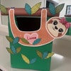 Sloth Printable Box Kit | DIY Valentine Box Decor Kit for Valentine's ...