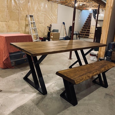 H 28 Inch, Dining Table Legs, Double Z Shape, 1 Pair, SS1110 - Etsy