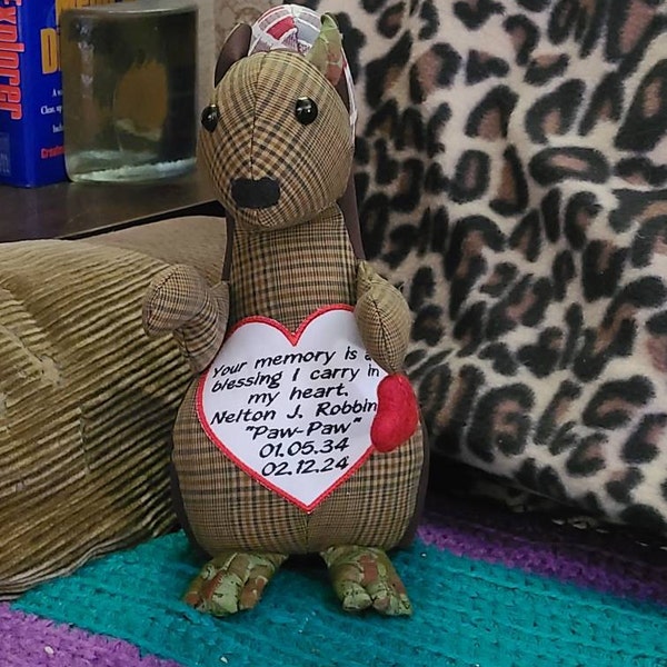 Memory SQUIRREL - Handmade Keepsake Animal - Made From Love One's ...