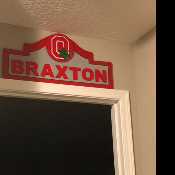 OHIO STATE Buckeyes Sign With Your NAME Custom Made, Wood Decor Sign ...