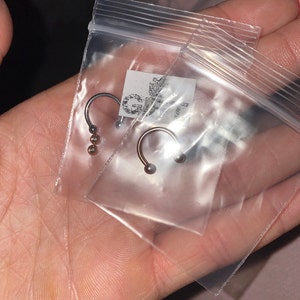 Titanium Conch Ring With One Side Swarovski Jewelled Cz Micro | Etsy