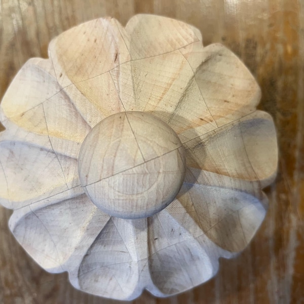 Decorative Carved Staircases Newel Post Cap, Screw Included, Solid Wood ...